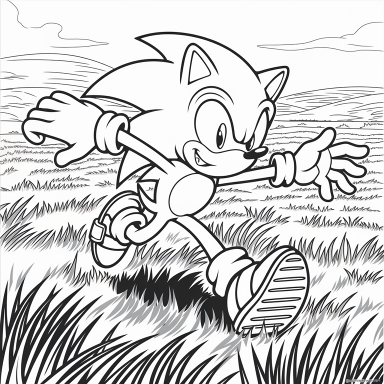 Gambar Mewarnai Sonic: Aktivitas Seru untuk Penggemar Karakter Lincah ...
