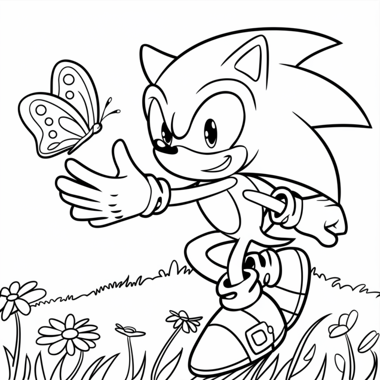 Gambar Mewarnai Sonic: Aktivitas Seru untuk Penggemar Karakter Lincah ...