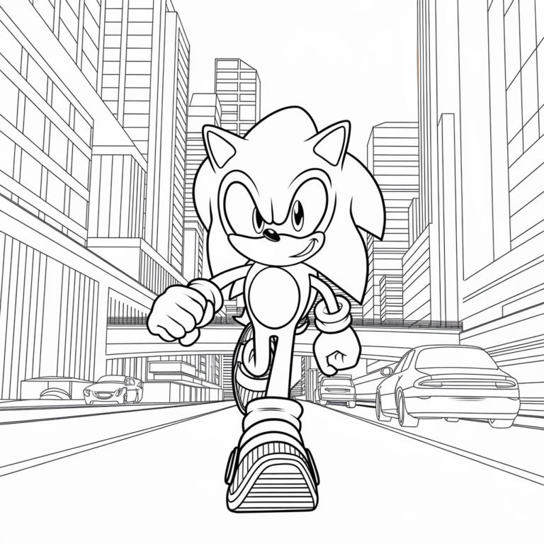 Gambar Mewarnai Sonic: Aktivitas Seru untuk Penggemar Karakter Lincah ...