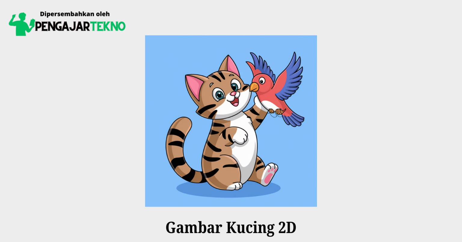 Gambar Kucing 2D - Blog Pengajar Tekno