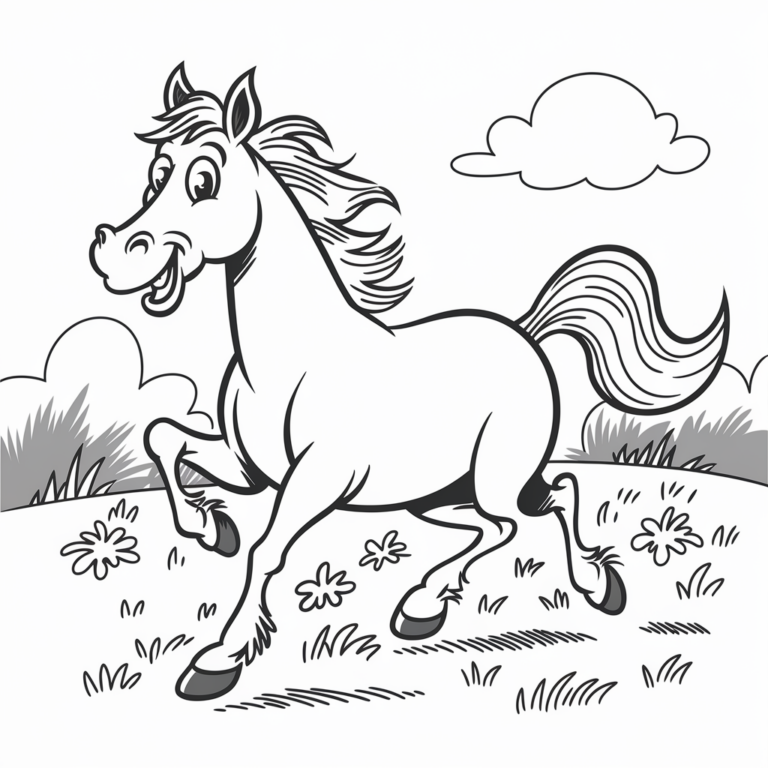 Gambar Kuda Mewarnai - Blog Pengajar Tekno