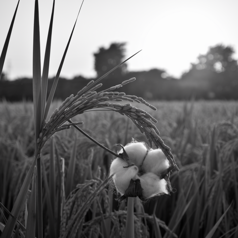 Gambar Padi dan Kapas Hitam Putih - Blog Pengajar Tekno