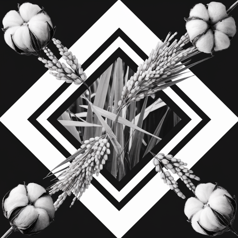 Gambar Padi dan Kapas Hitam Putih - Blog Pengajar Tekno