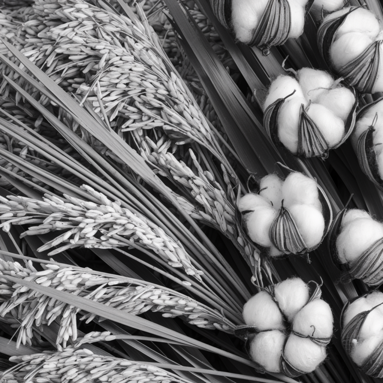 Gambar Padi dan Kapas Hitam Putih - Blog Pengajar Tekno